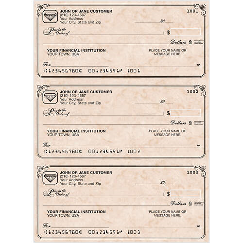 3-To-A-Page - Desk Register - Antique | Walmart Checks
