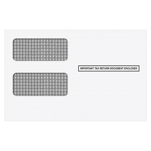 Self Seal Double Window Envelope for 1099 Laser 2-up Tax Forms ...
